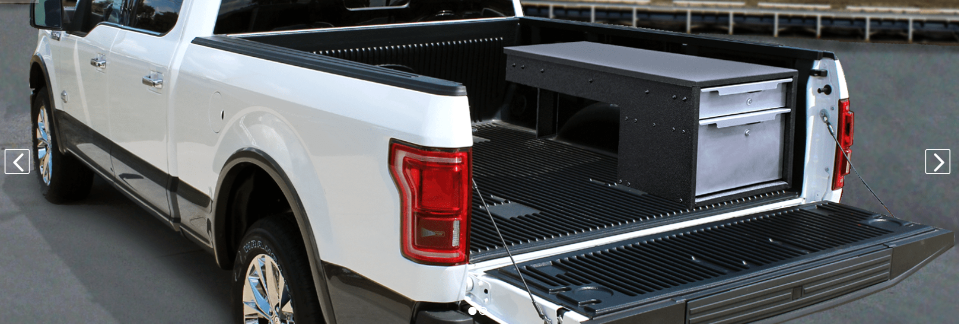 Truck Drawers for Ford, RAM, and GM. Maximize your truck bed storage