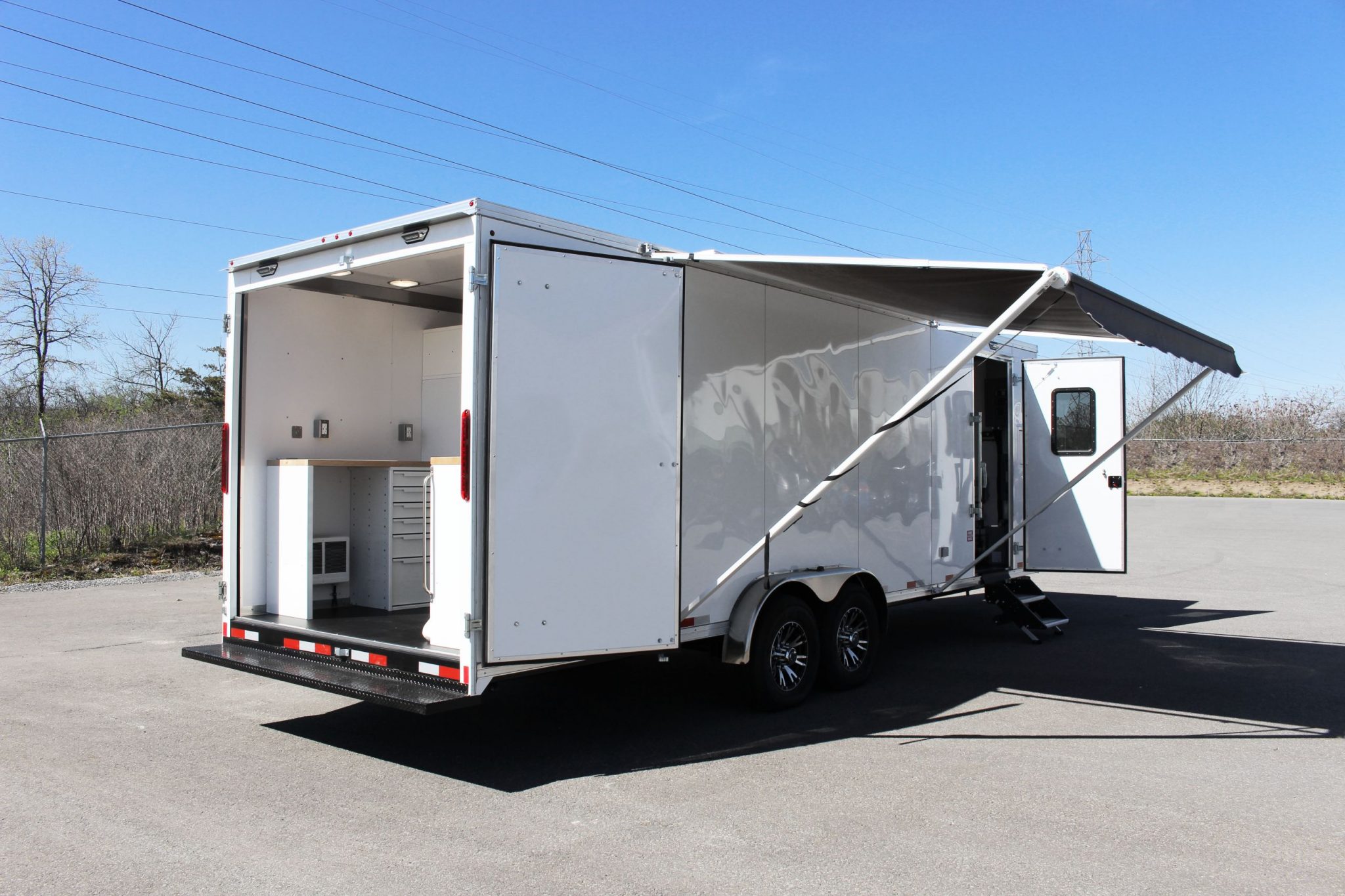 EZ STAK delivers a work-ready 22' Enclosed trailer - EZ STAK